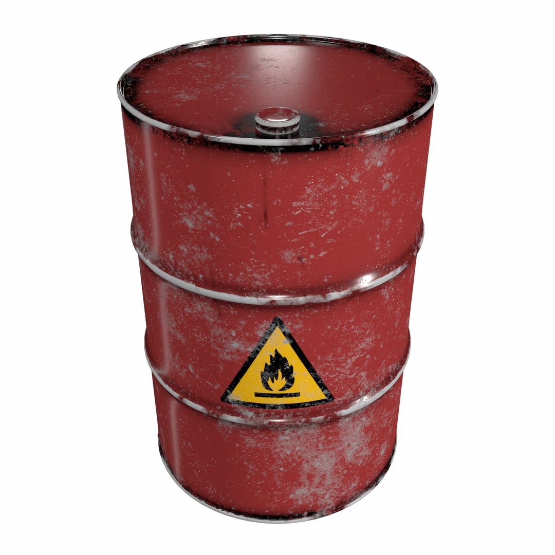 3D Model Red Barrel - TurboSquid 1547559