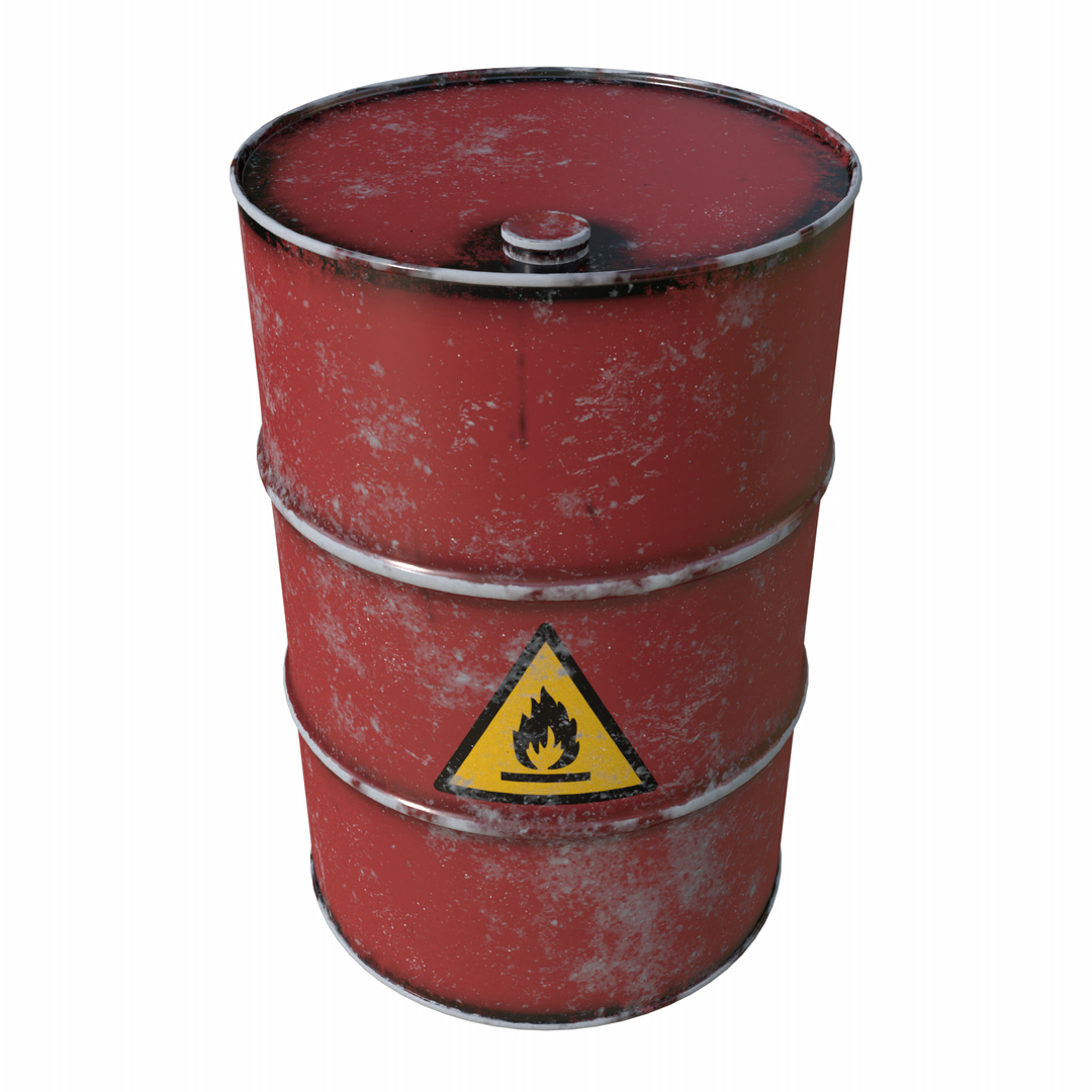 3D Model Red Barrel - TurboSquid 1547559