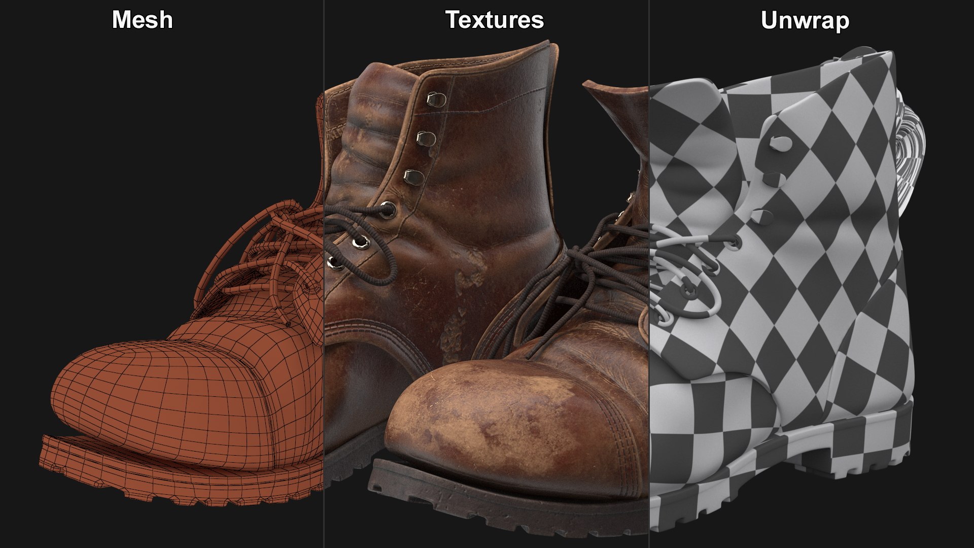 Old Boots model - TurboSquid 1991154