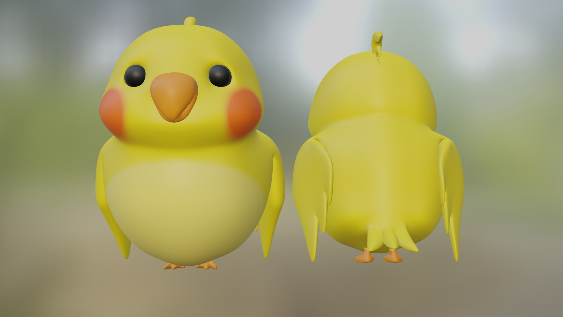 Cute Bird Chick 3D Model - TurboSquid 1966055