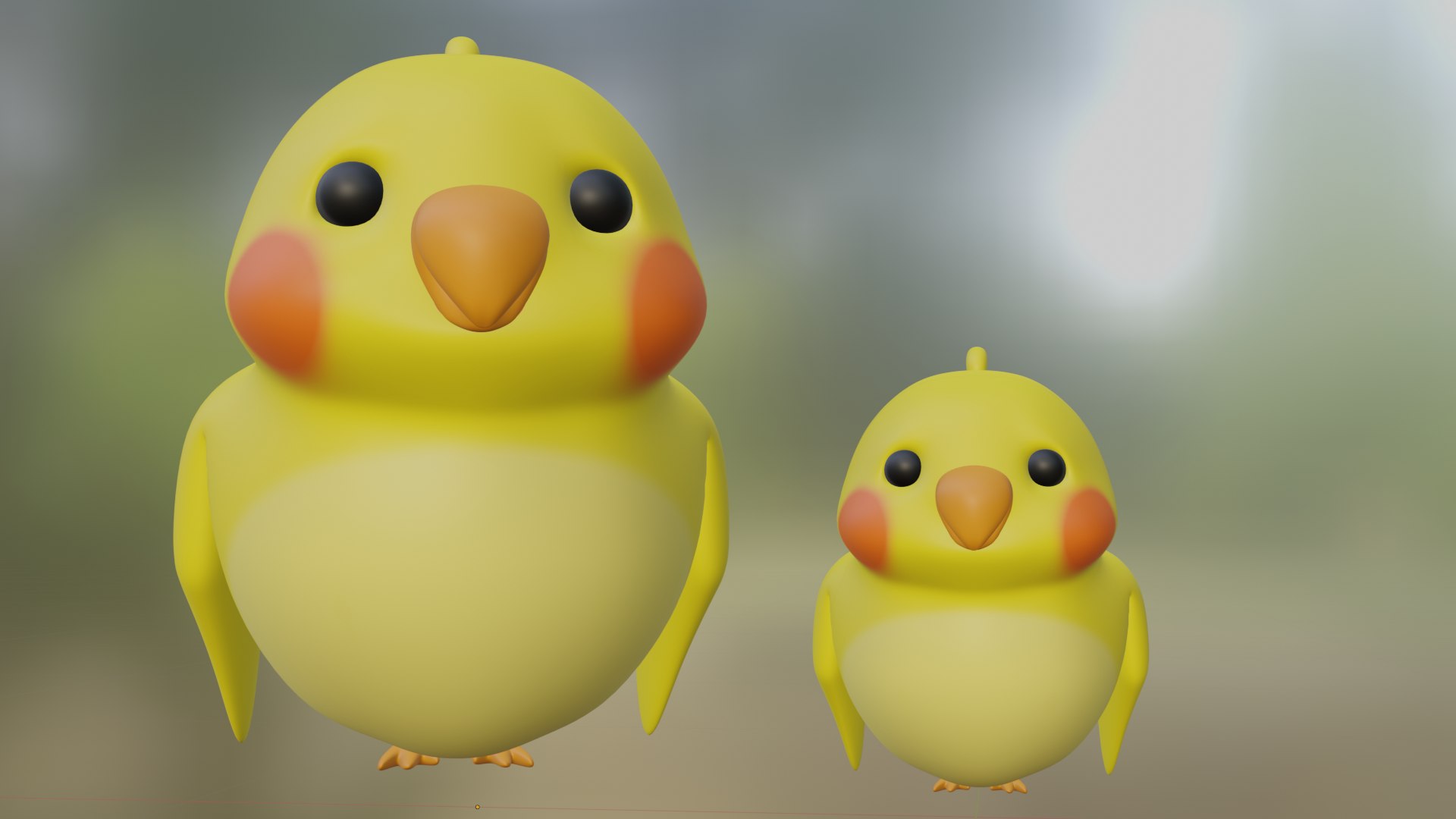 Cute Bird Chick 3D Model - TurboSquid 1966055