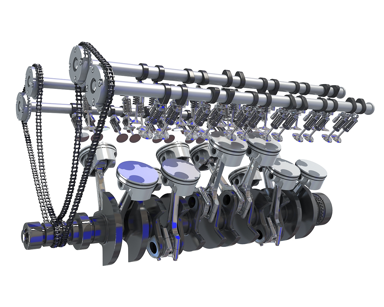 modelo 3d Motor V12 animado - TurboSquid 1373995
