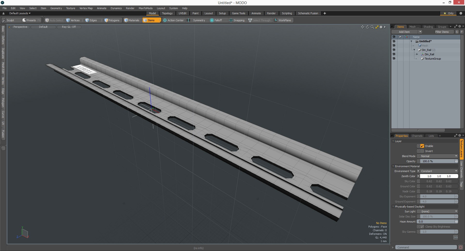 Din Rail 3D Model - TurboSquid 1896249