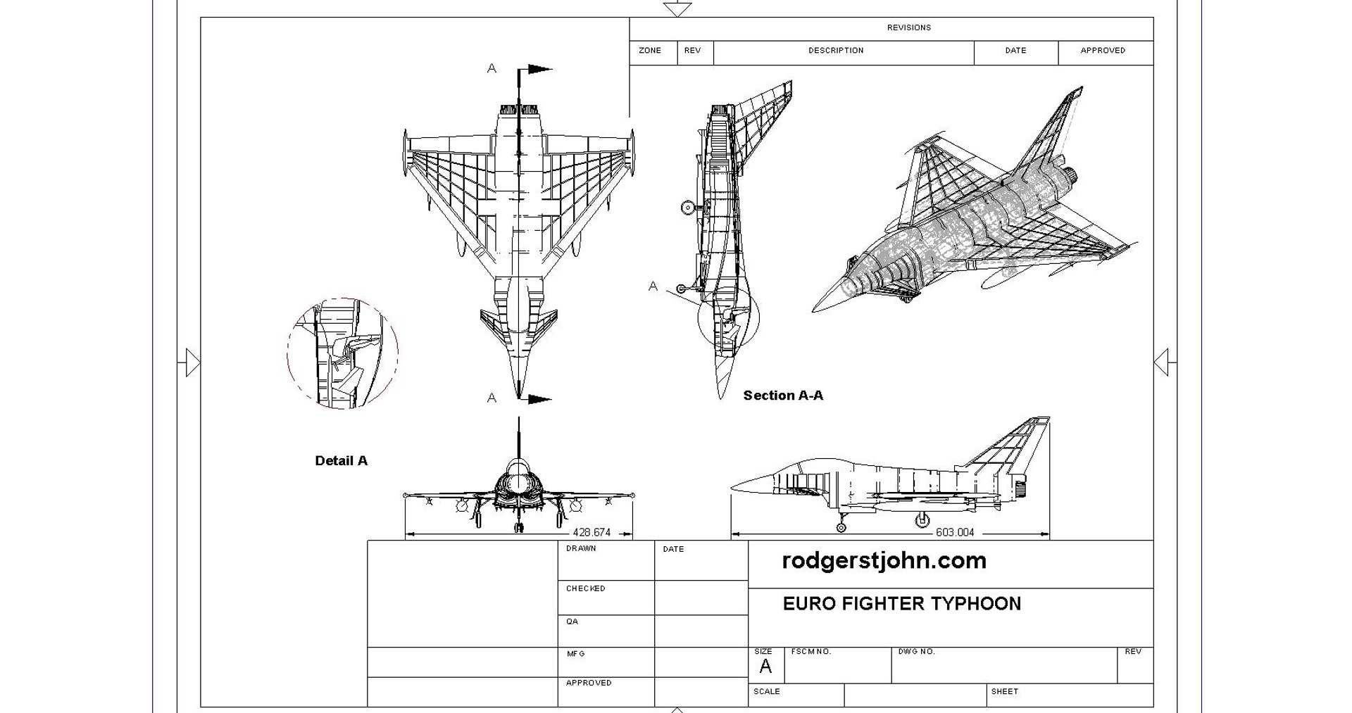 3d model euro typhoon fighter aircraft