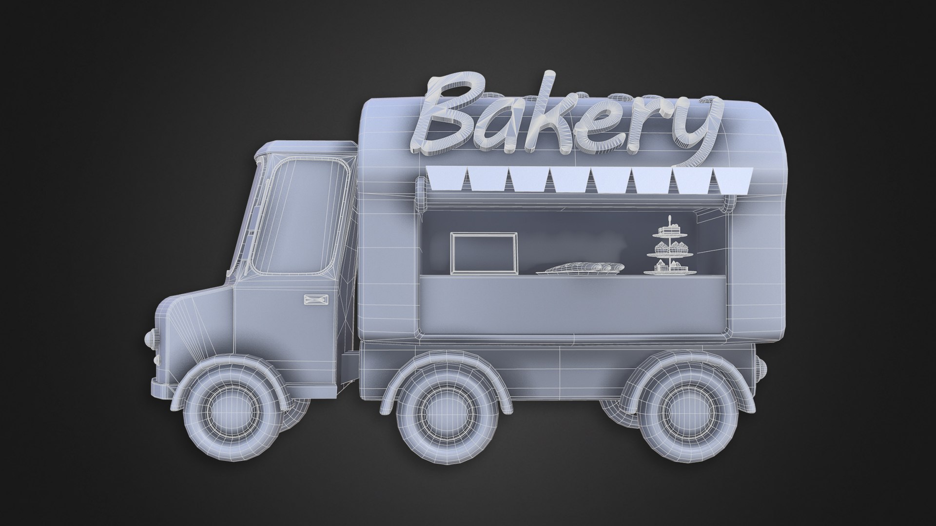 Asset - Cartoons - Food Car - Bakery1 3D - TurboSquid 2152523