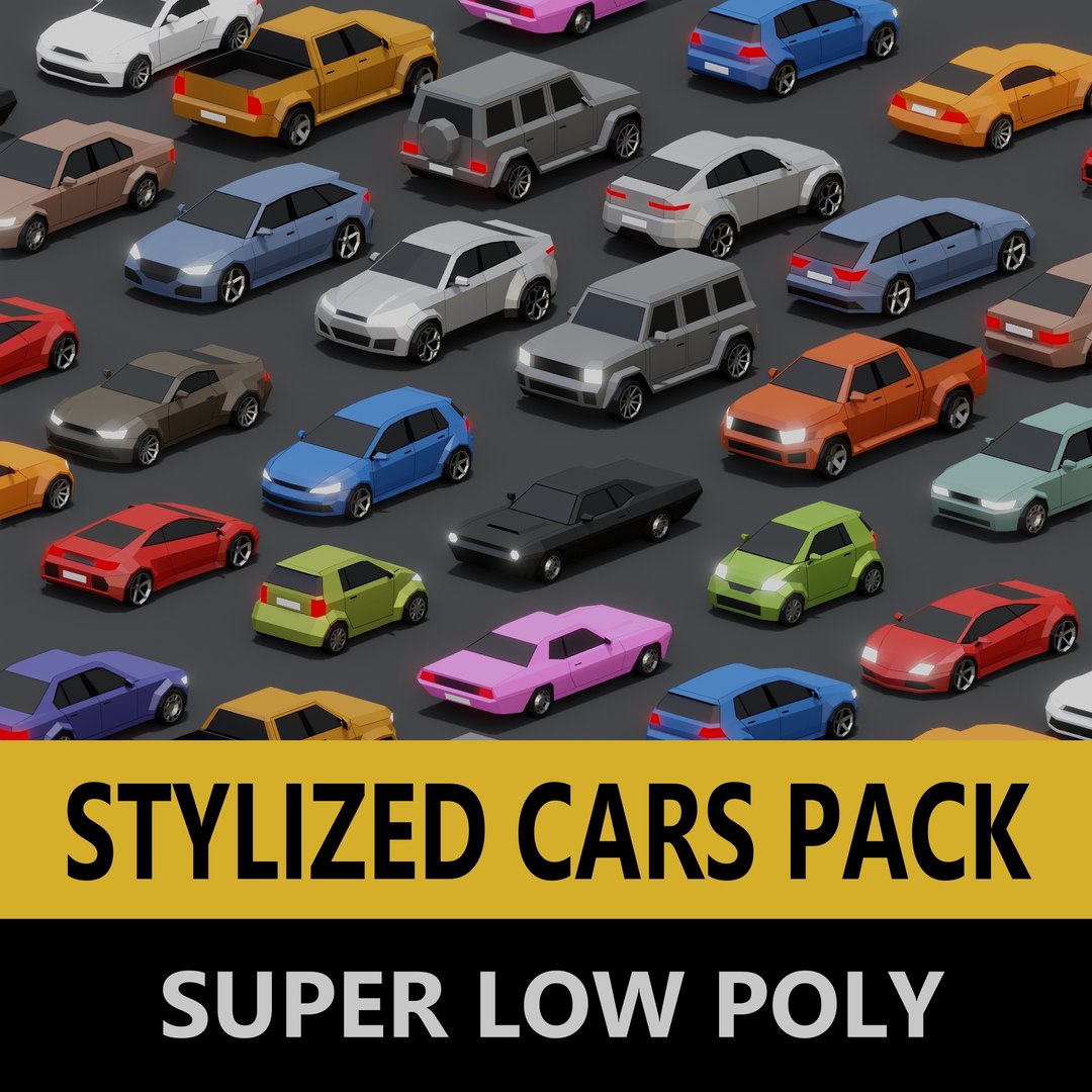 3D Stylized Lowpoly Cars Model - TurboSquid 2080380