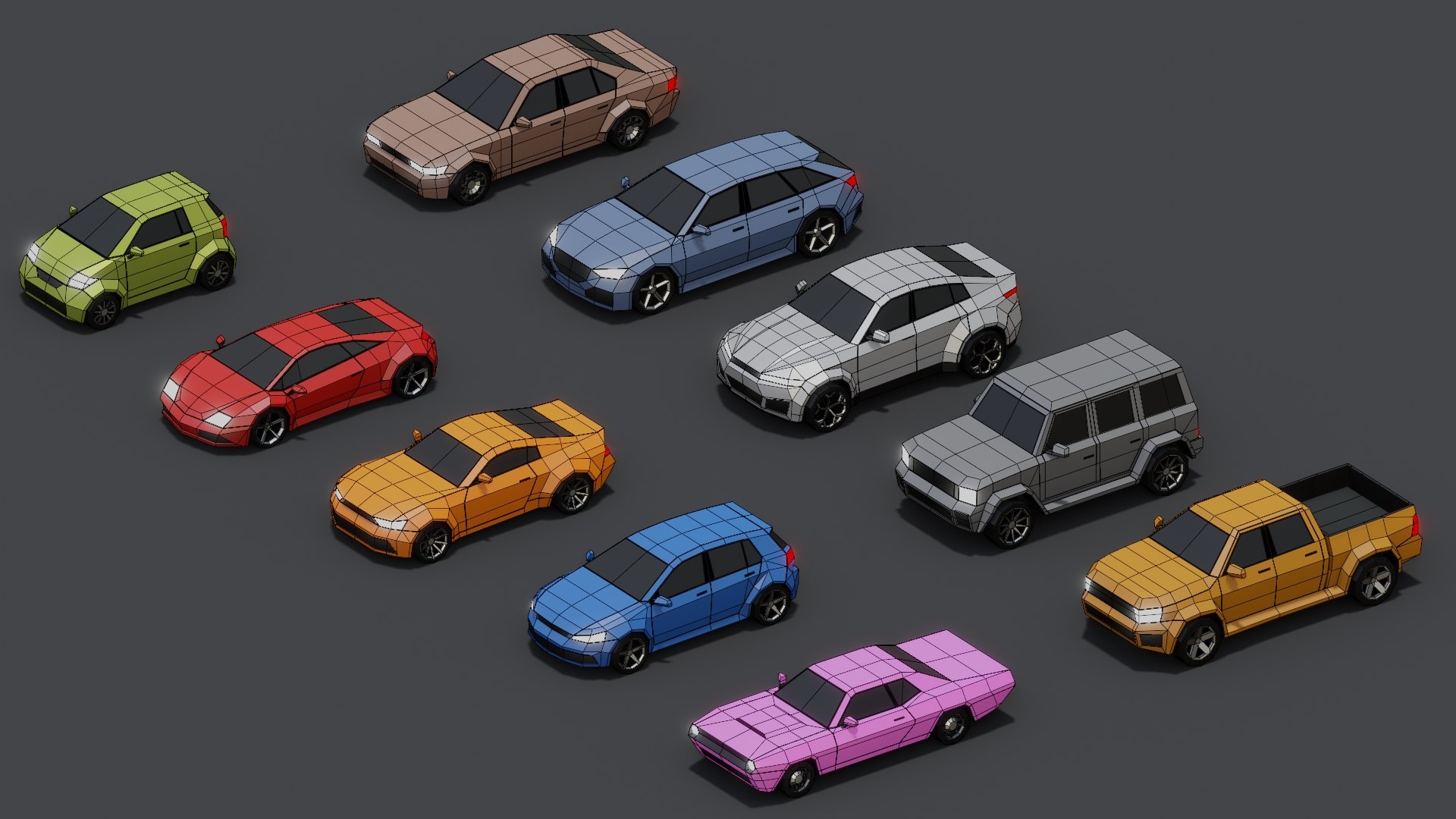 3D Stylized Lowpoly Cars Model - TurboSquid 2080380