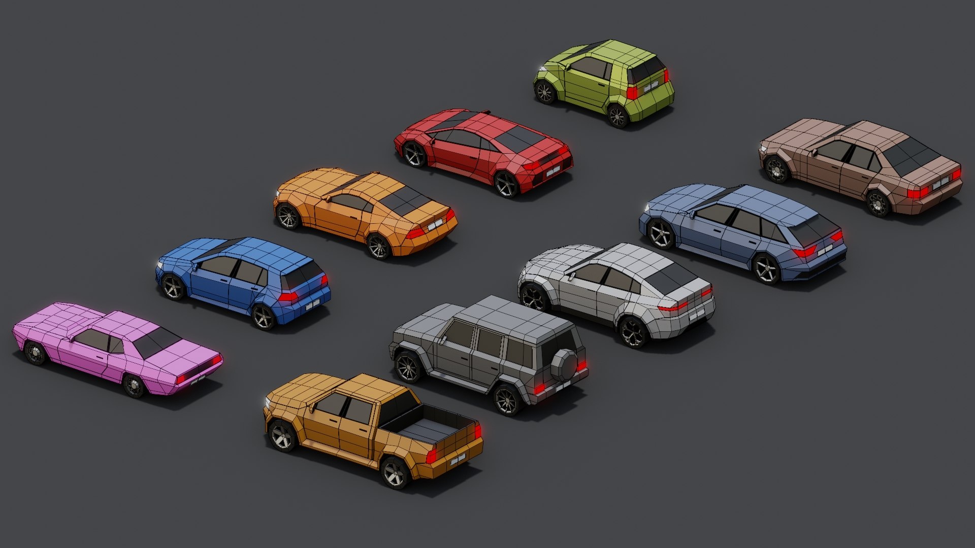 3D Stylized Lowpoly Cars Model - TurboSquid 2080380