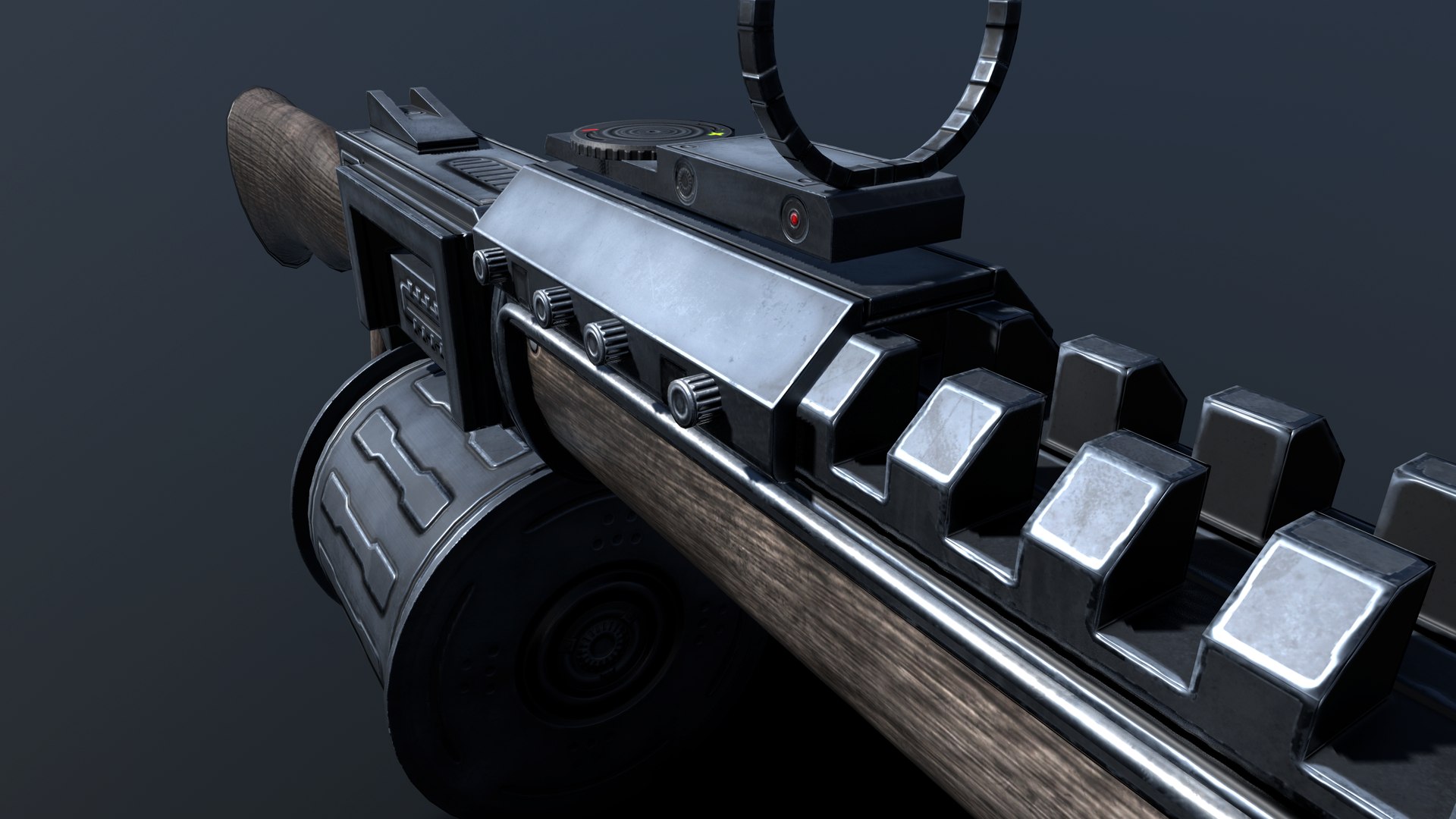 3D machine gun - TurboSquid 1193445