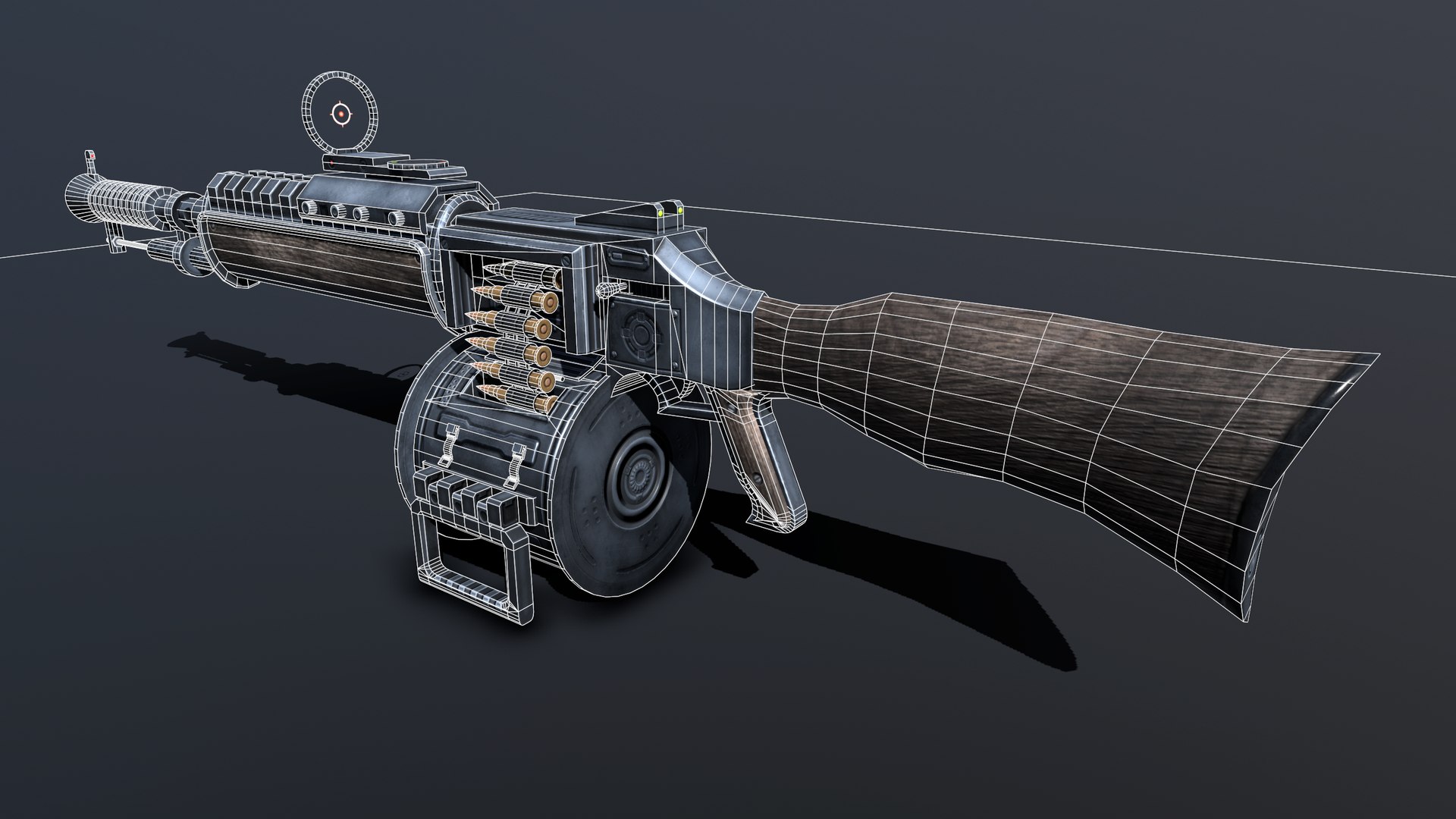 3D machine gun - TurboSquid 1193445