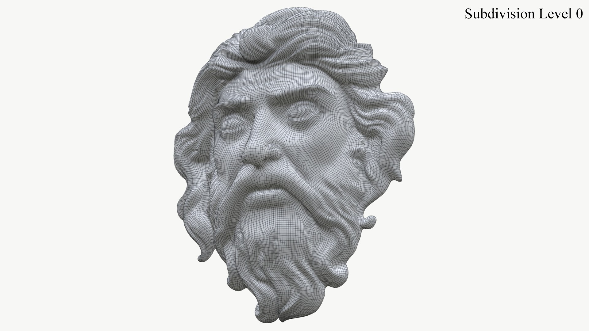 3D Greek God Face Relief 6 Textured - TurboSquid 2307632