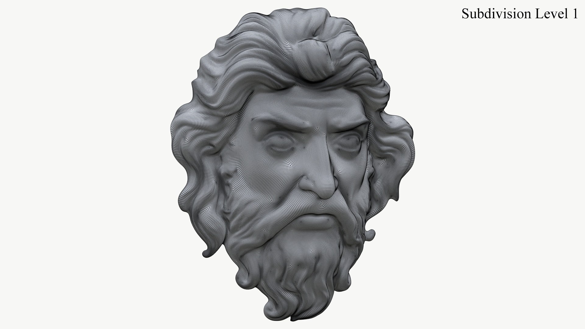 3D Greek God Face Relief 6 Textured - TurboSquid 2307632