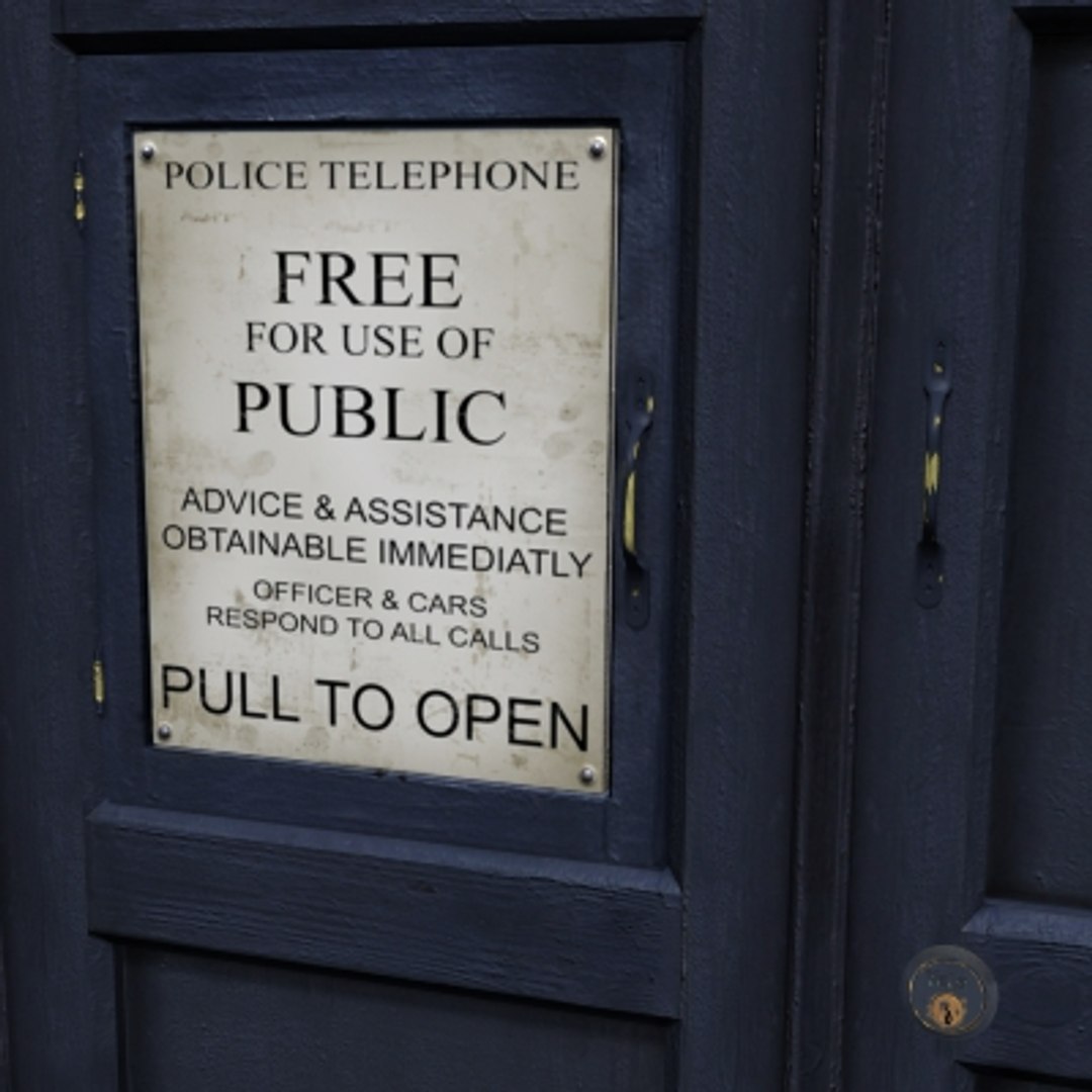 Police Box Doctor Tardis 3d Model