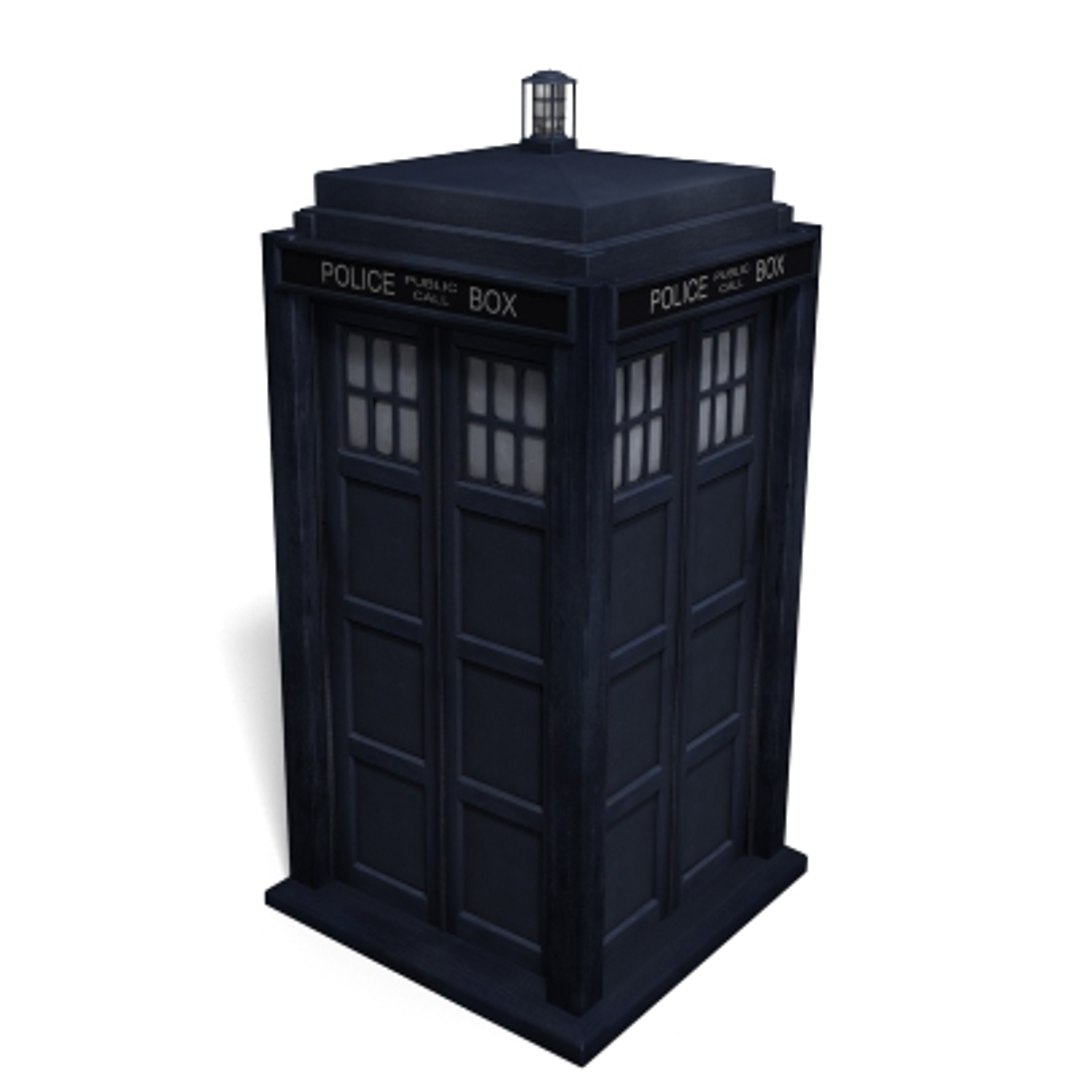 Police Box Doctor Tardis 3d Model