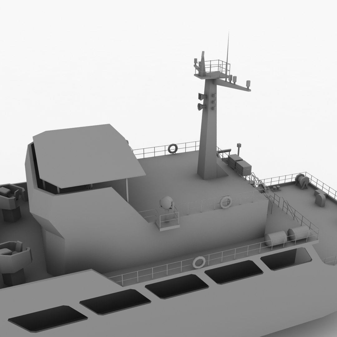 Type 074-class Landing Ship 3d 3ds