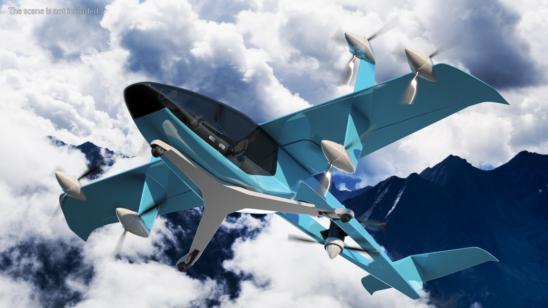 3D Personal Futuristic Aircraft Model - TurboSquid 2005960