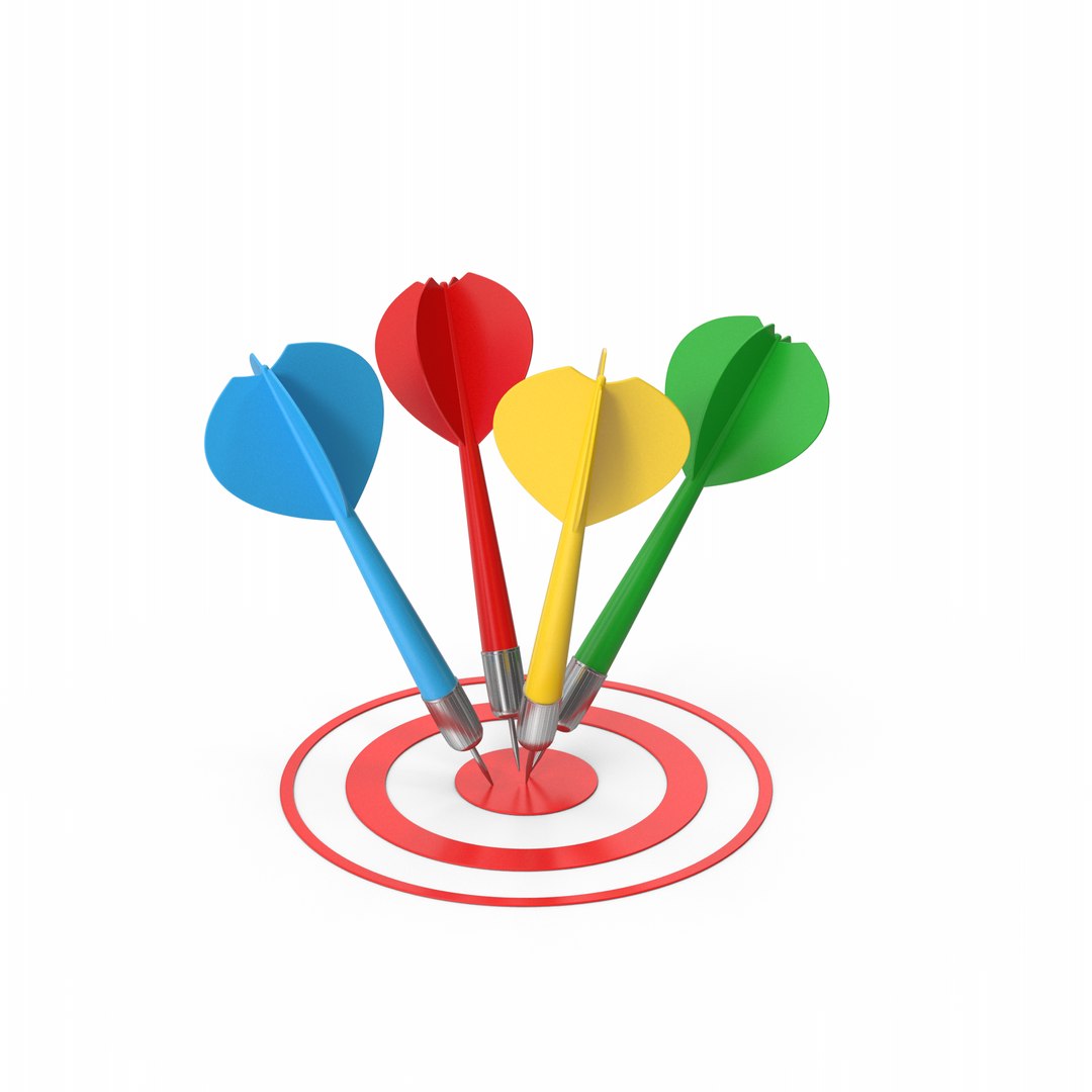 3D Darts On Target - TurboSquid 2204122