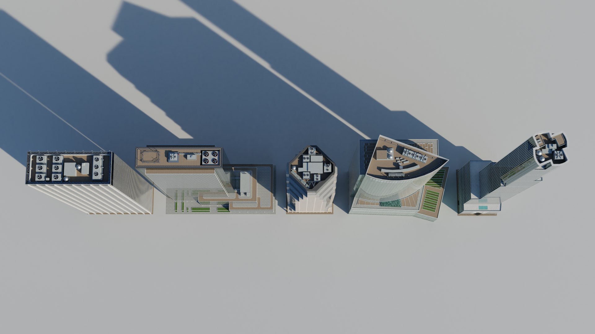 3D Tall Skyscrapers New York City V2 - TurboSquid 1842068