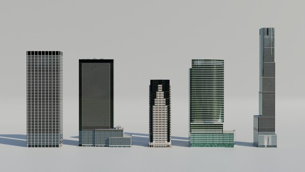 3D Tall Skyscrapers New York City v2 - TurboSquid 1842068