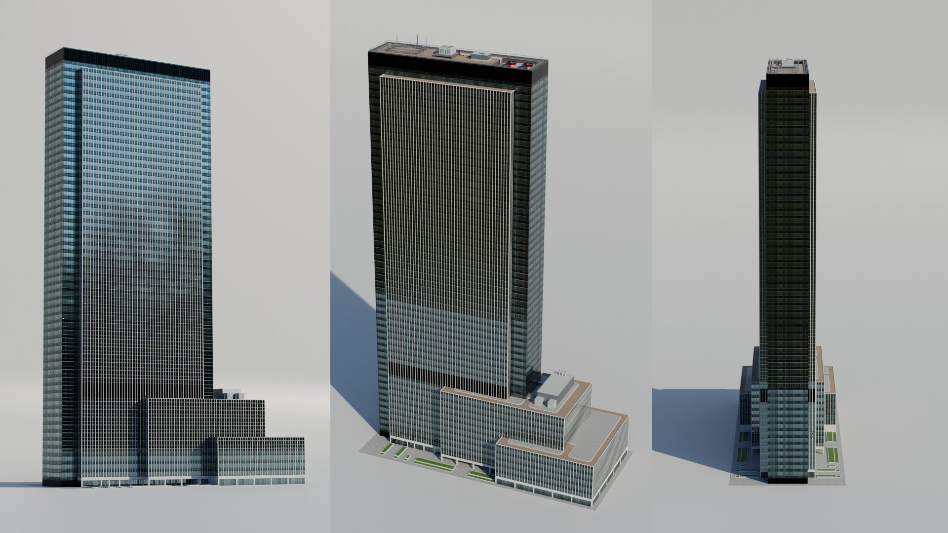3D Tall Skyscrapers New York City V2 - TurboSquid 1842068