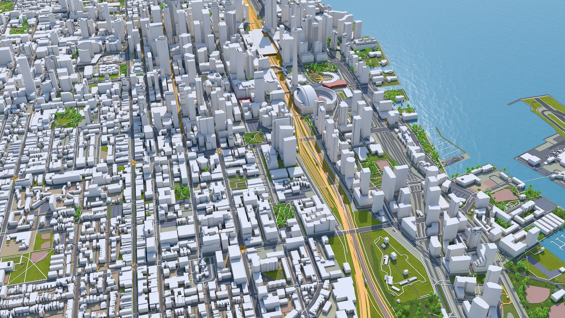 Toronto Downtown Canada 3D Model - TurboSquid 1990123