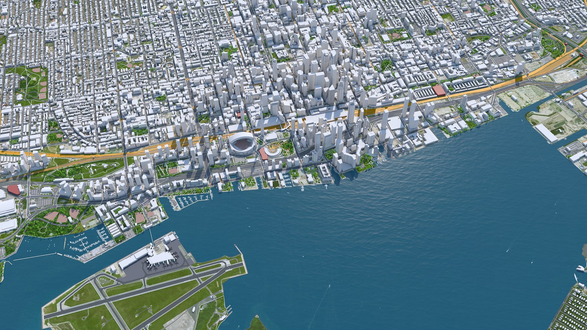 Toronto Downtown Canada 3D Model - TurboSquid 1990123
