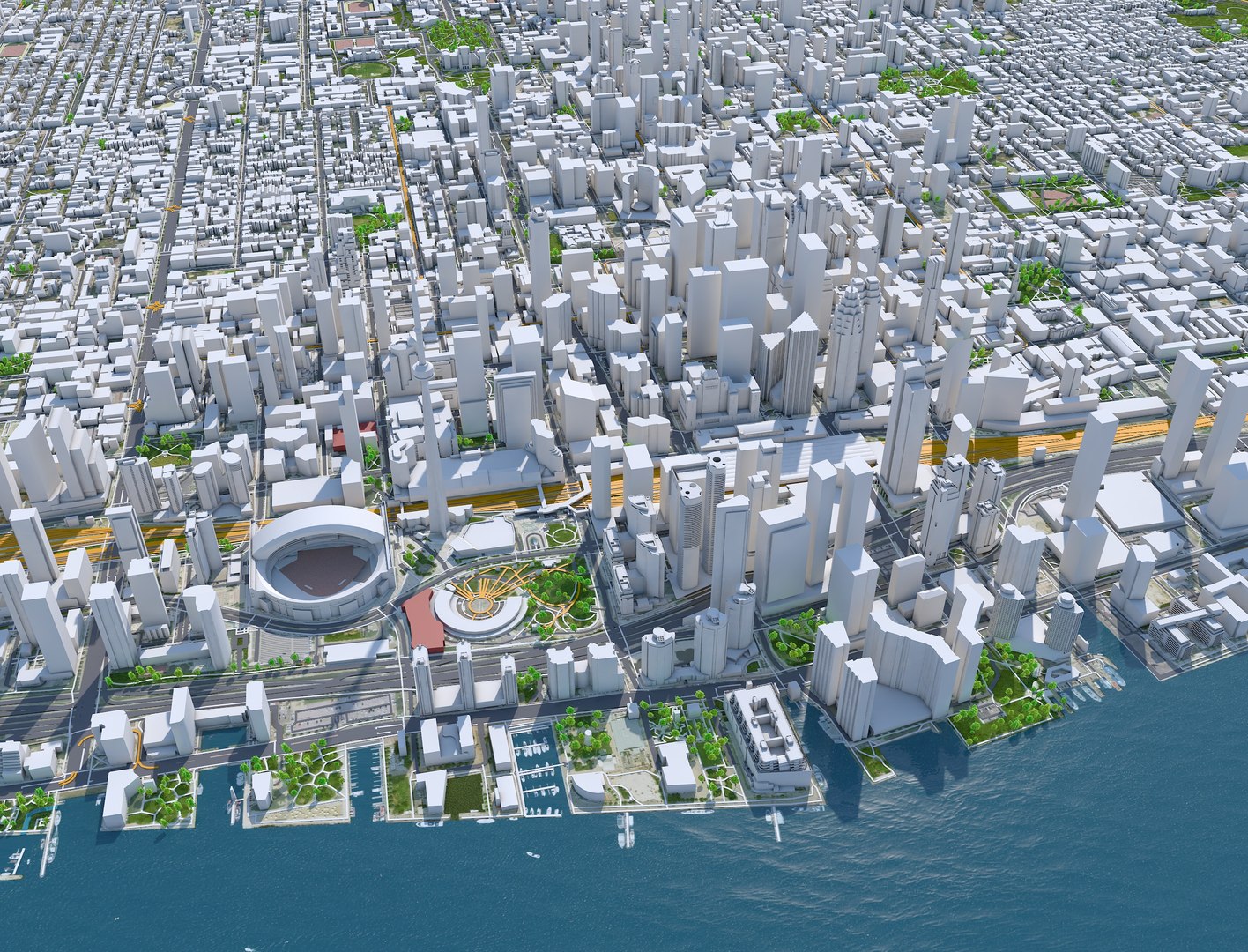 Toronto Downtown Canada 3D Model - TurboSquid 1990123