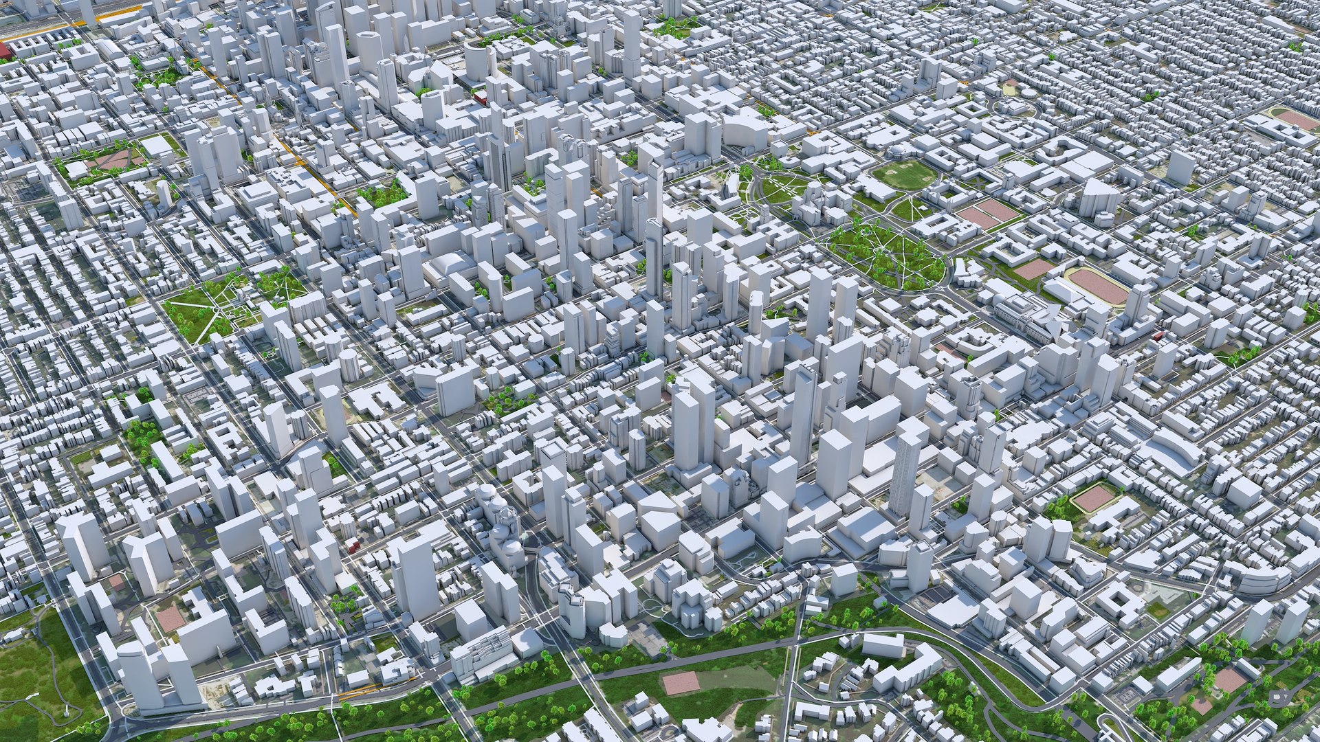 Toronto Downtown Canada 3D Model - TurboSquid 1990123