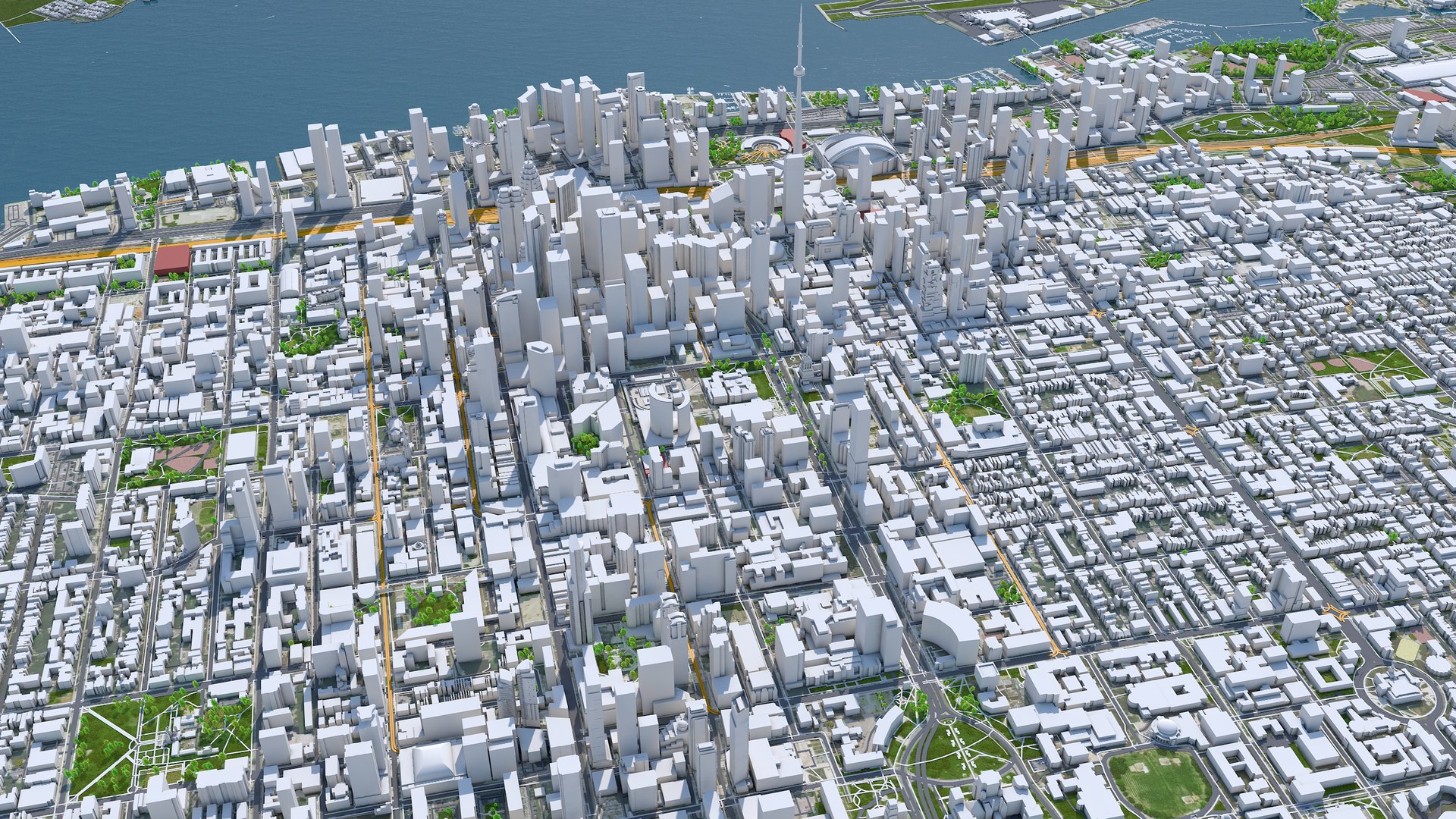 Toronto Downtown Canada 3D Model - TurboSquid 1990123