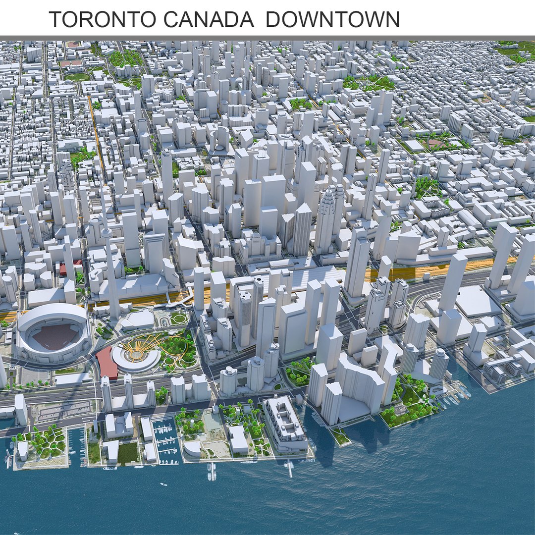 Toronto Downtown Canada 3D Model - TurboSquid 1990123