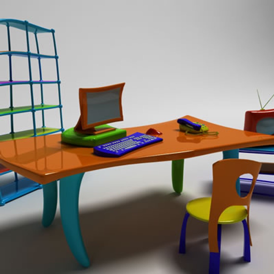 3d Model Cartoon Colorful World