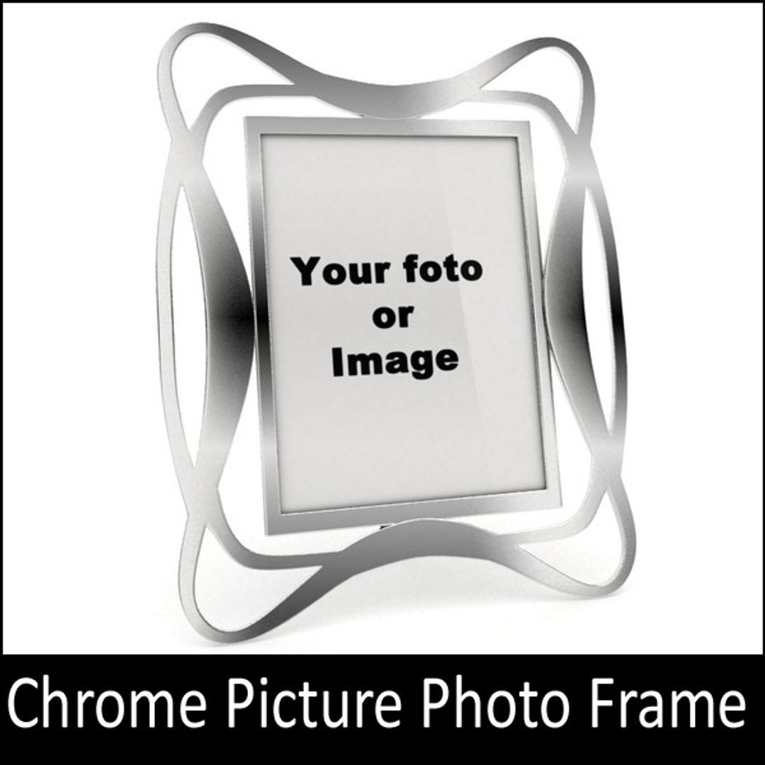 Photo Frame Chrome 3d Model