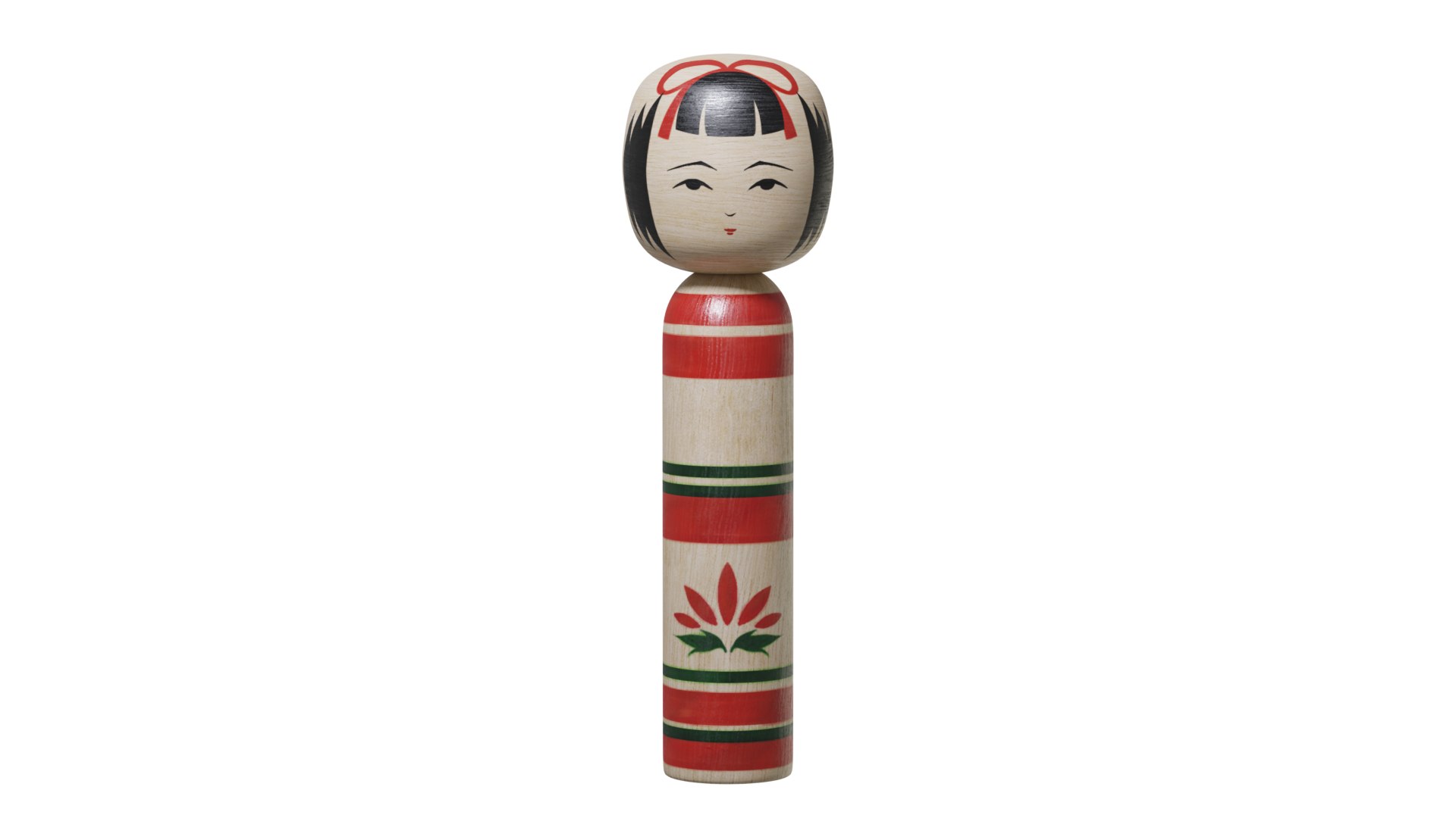 Kokeshi doll 3D model - TurboSquid 1999492