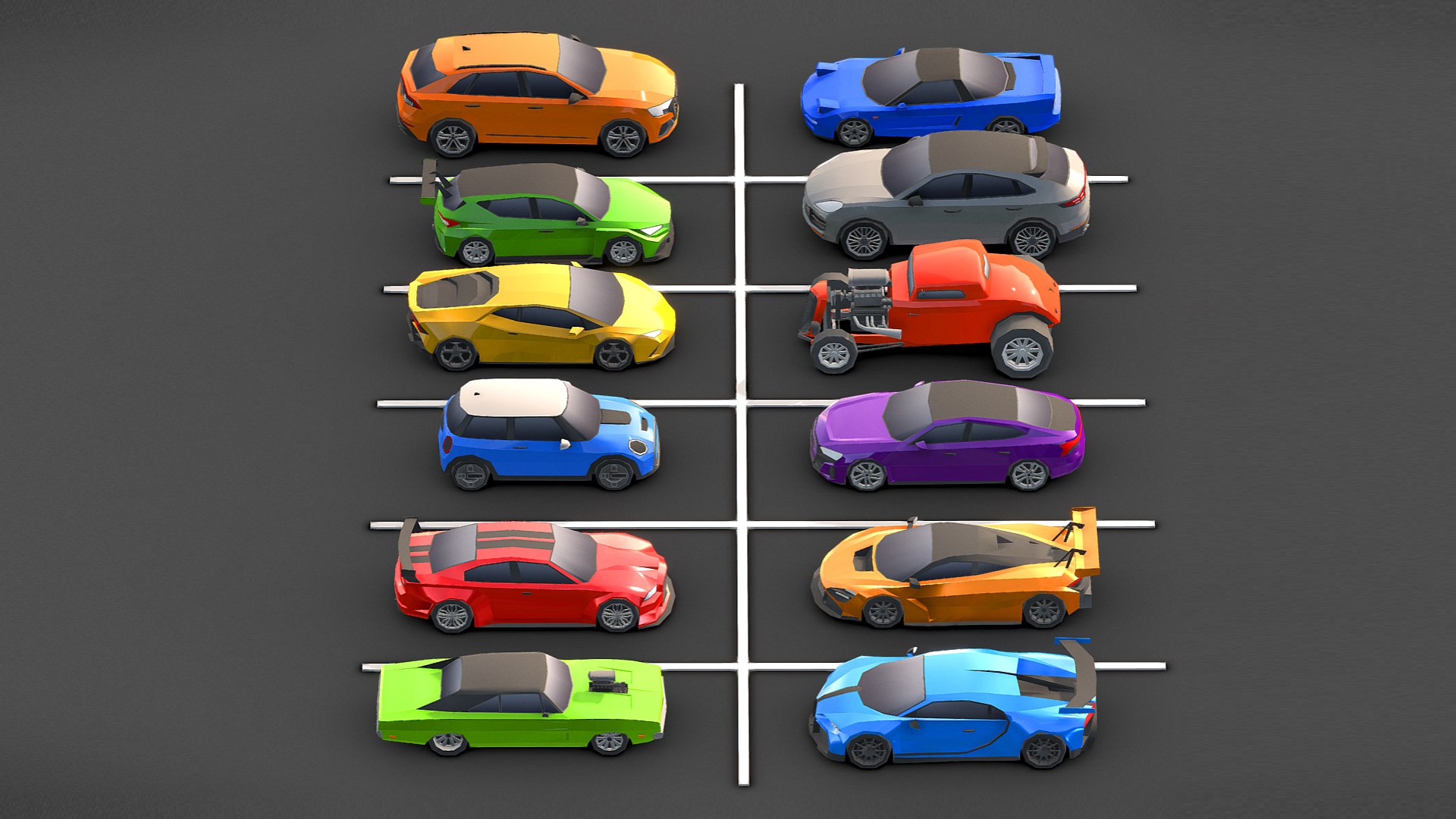 3D Low-poly Car Pack Model - TurboSquid 2164507