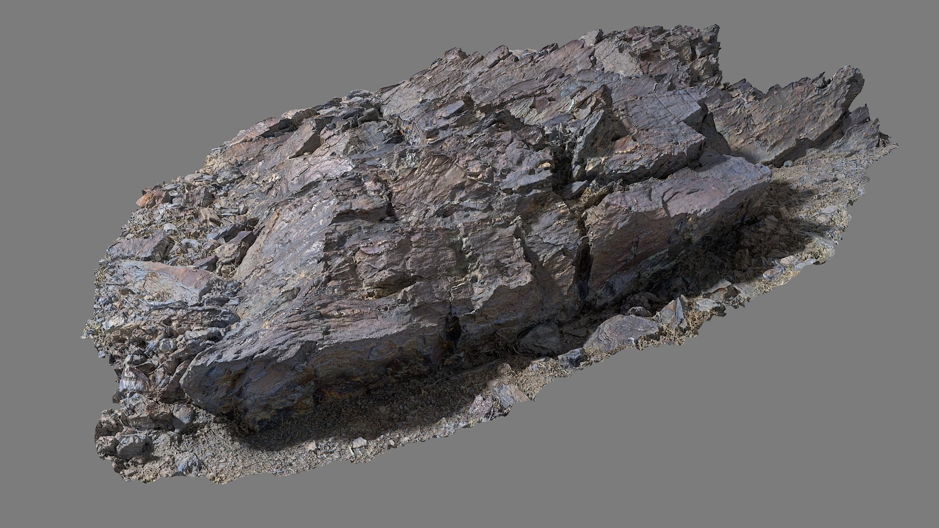 Assembly Ground Rock 24 Model - TurboSquid 2003752