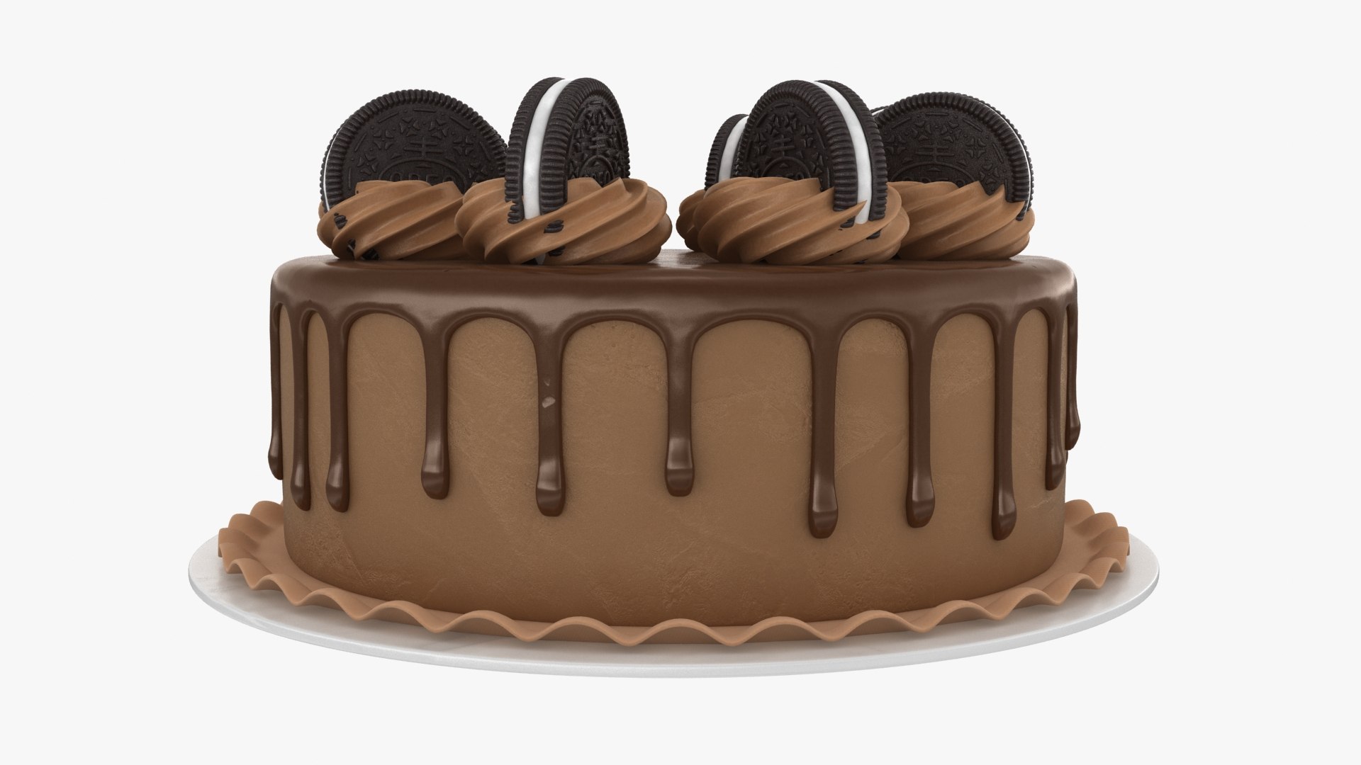 3D Oreo Cookie Cake - TurboSquid 2023199