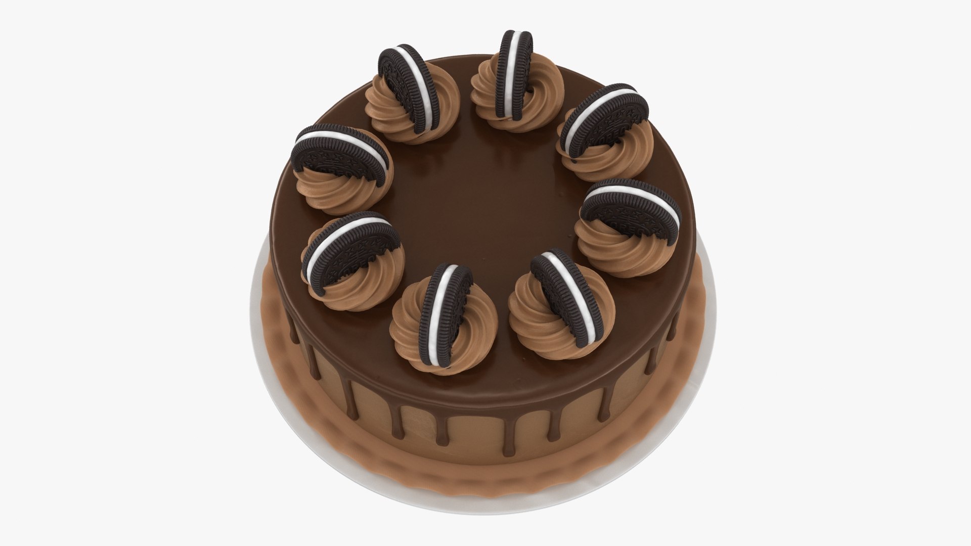 3D Oreo Cookie Cake - TurboSquid 2023199