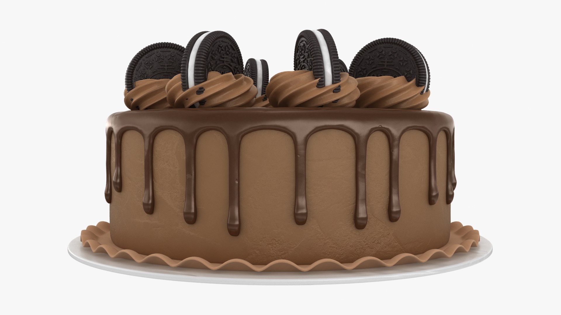 3D Oreo Cookie Cake - TurboSquid 2023199