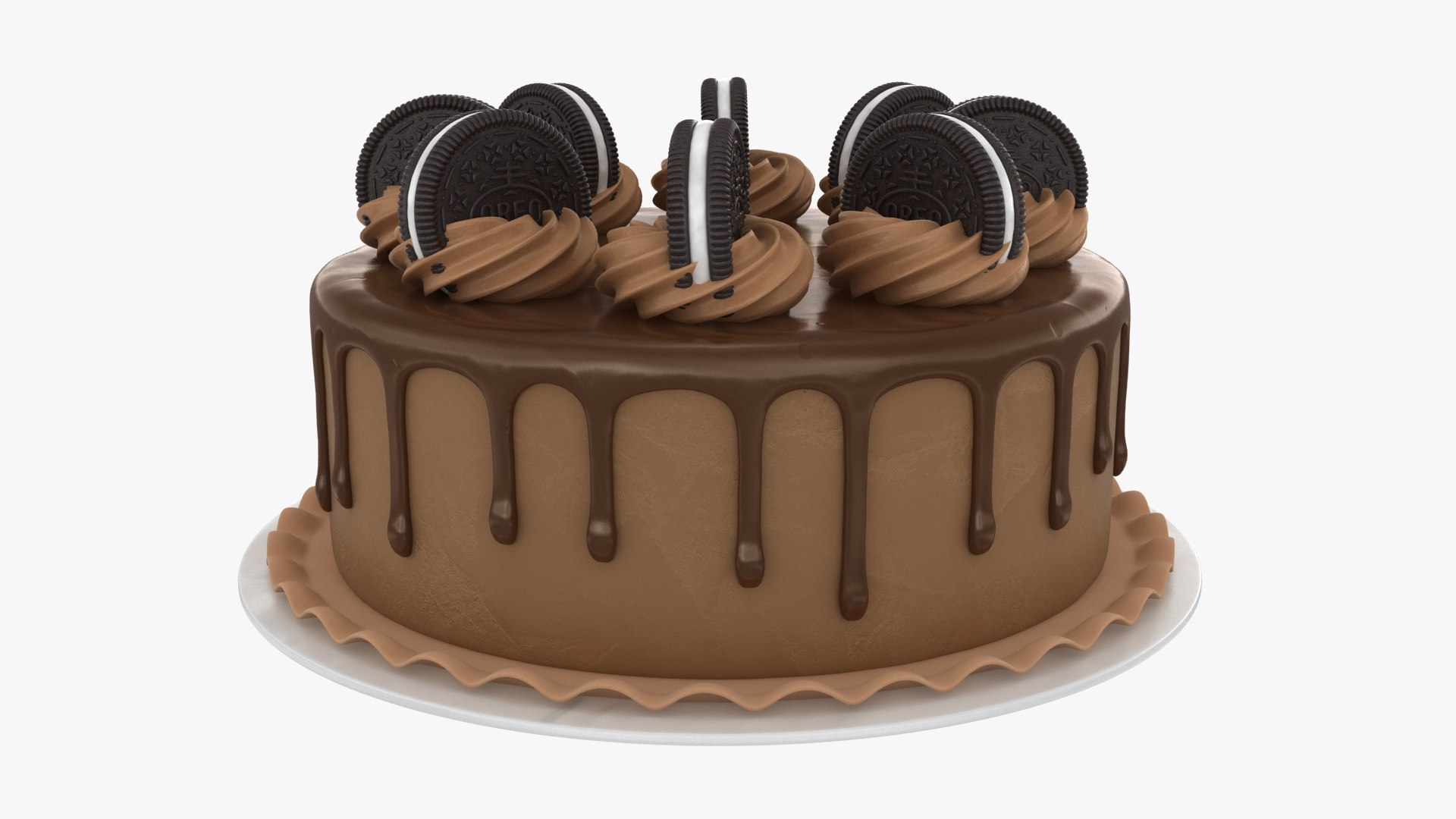 3D Oreo Cookie Cake - TurboSquid 2023199
