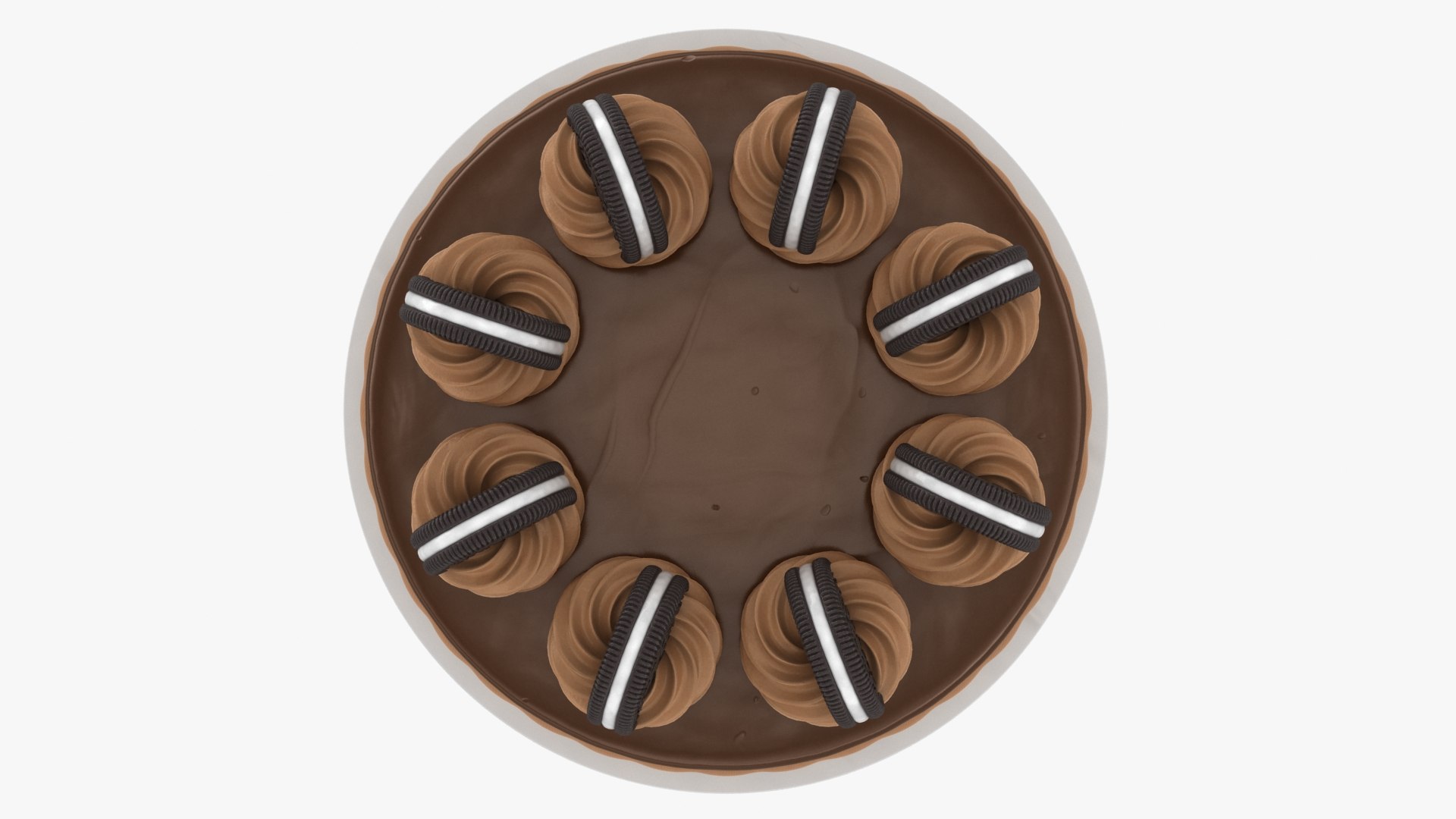 3D Oreo Cookie Cake - TurboSquid 2023199