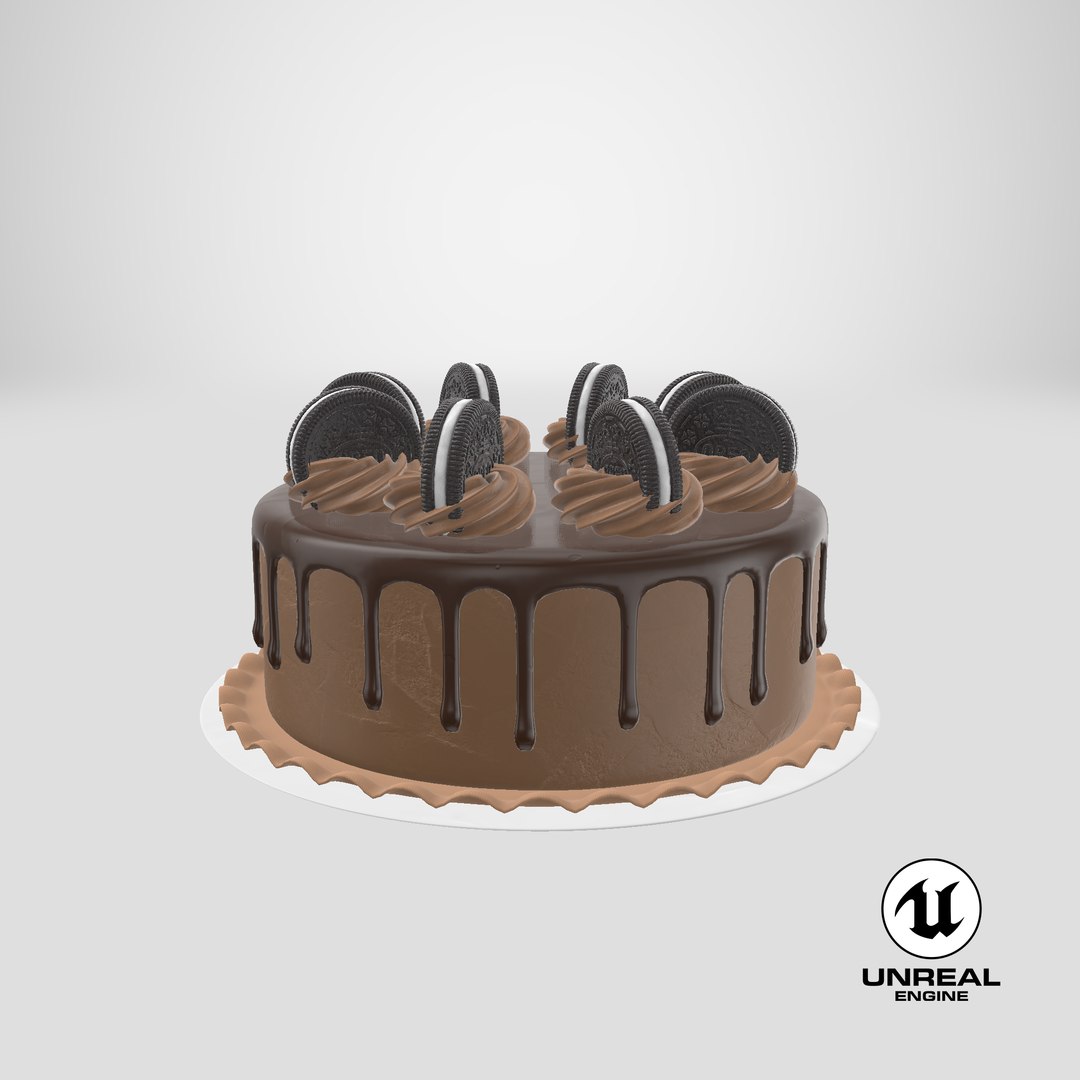 3D Oreo Cookie Cake - TurboSquid 2023199