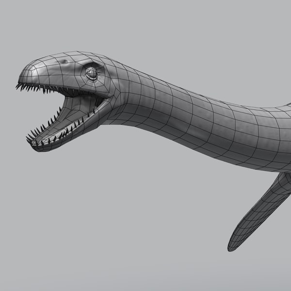 3d max plesiosaur realtime jurassic