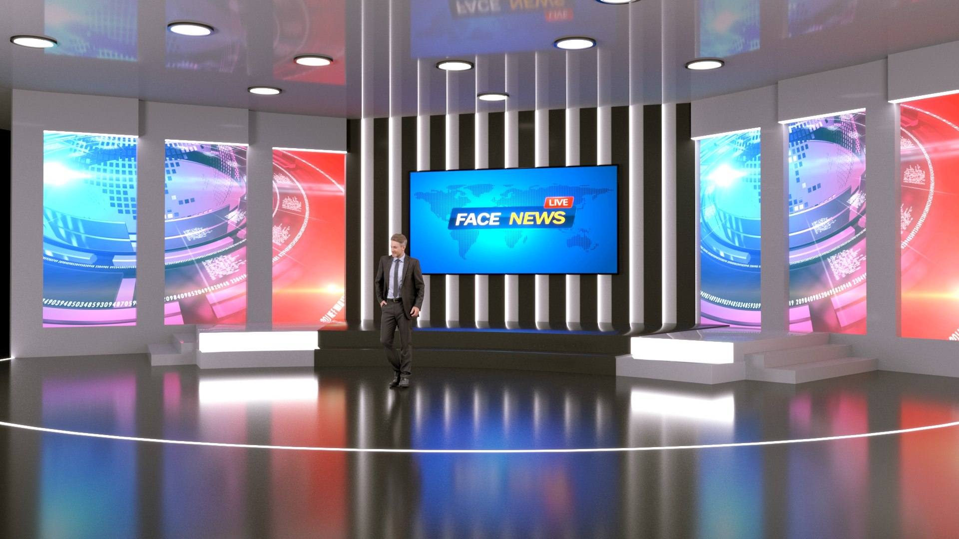 Virtual Set Model - TurboSquid 1998608