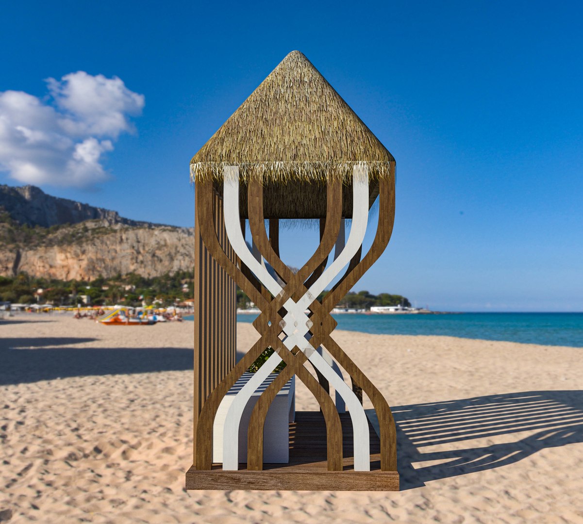 Beach Sitting Bench 3D Model - TurboSquid 2080341