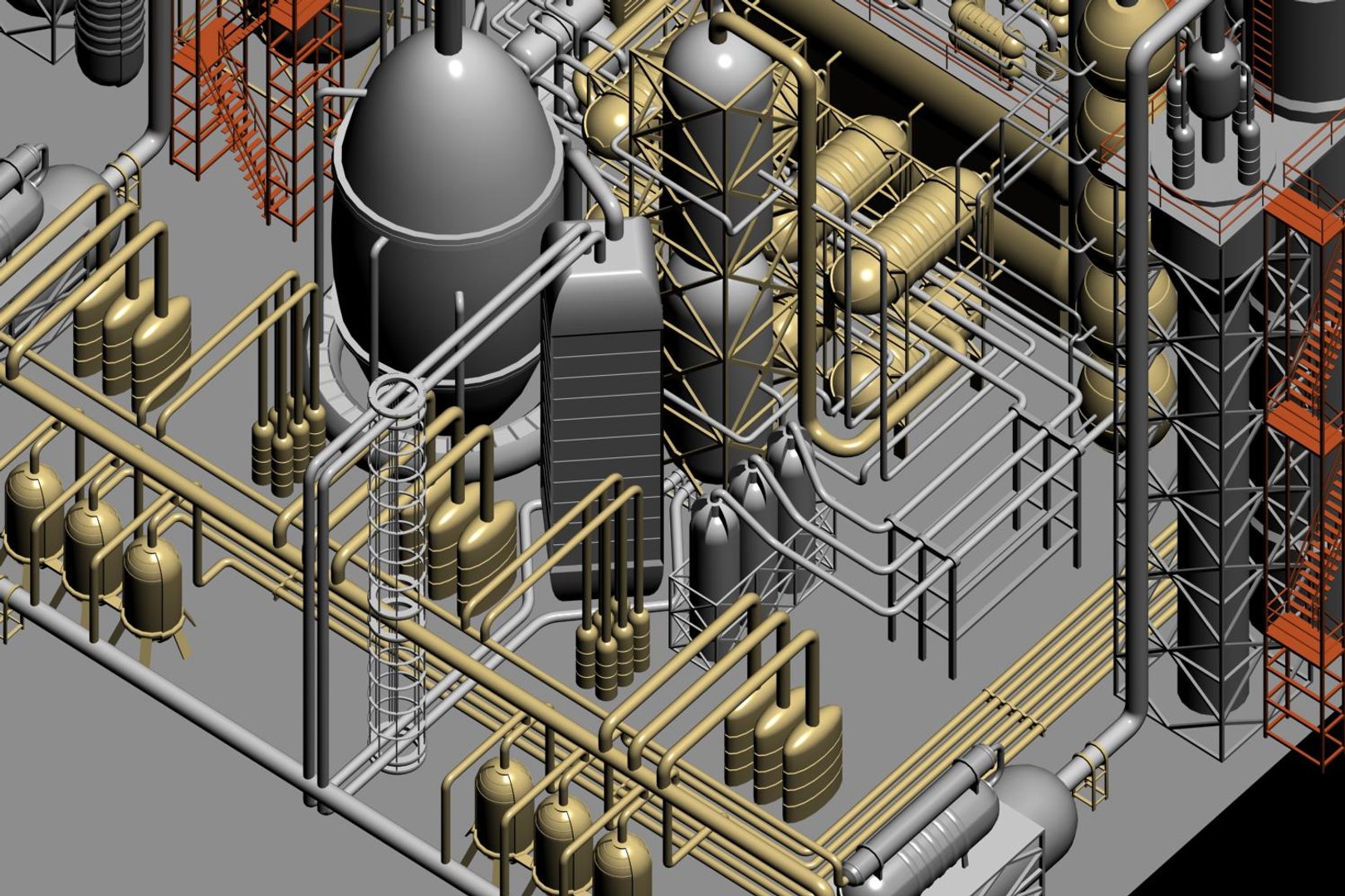 Futuristic Factory 3D Model - TurboSquid 1374625
