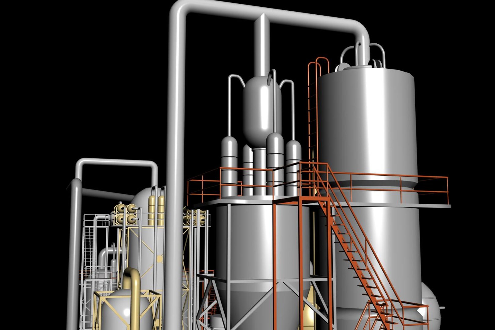 Futuristic Factory 3D Model - TurboSquid 1374625