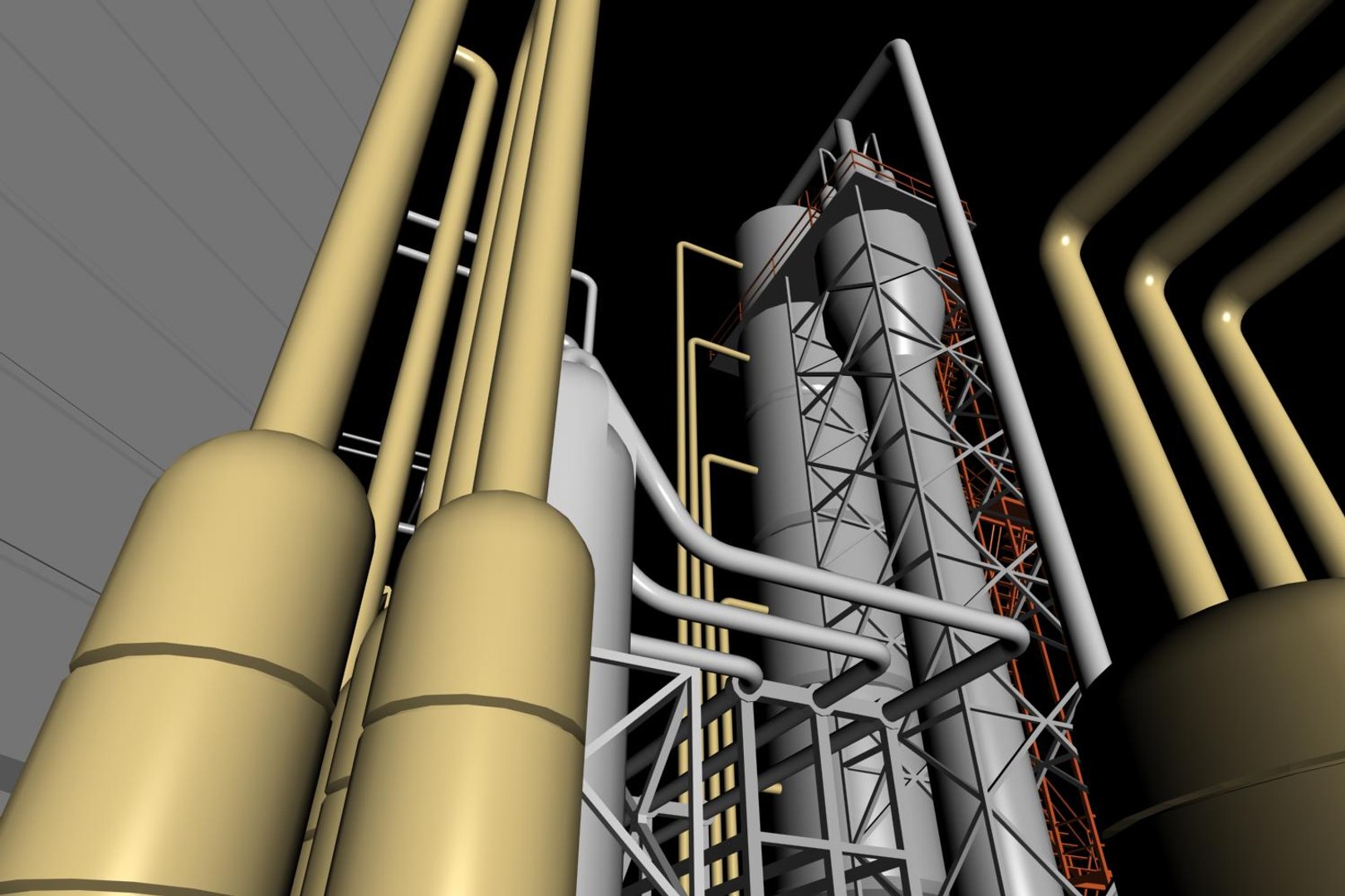 Futuristic Factory 3D Model - TurboSquid 1374625