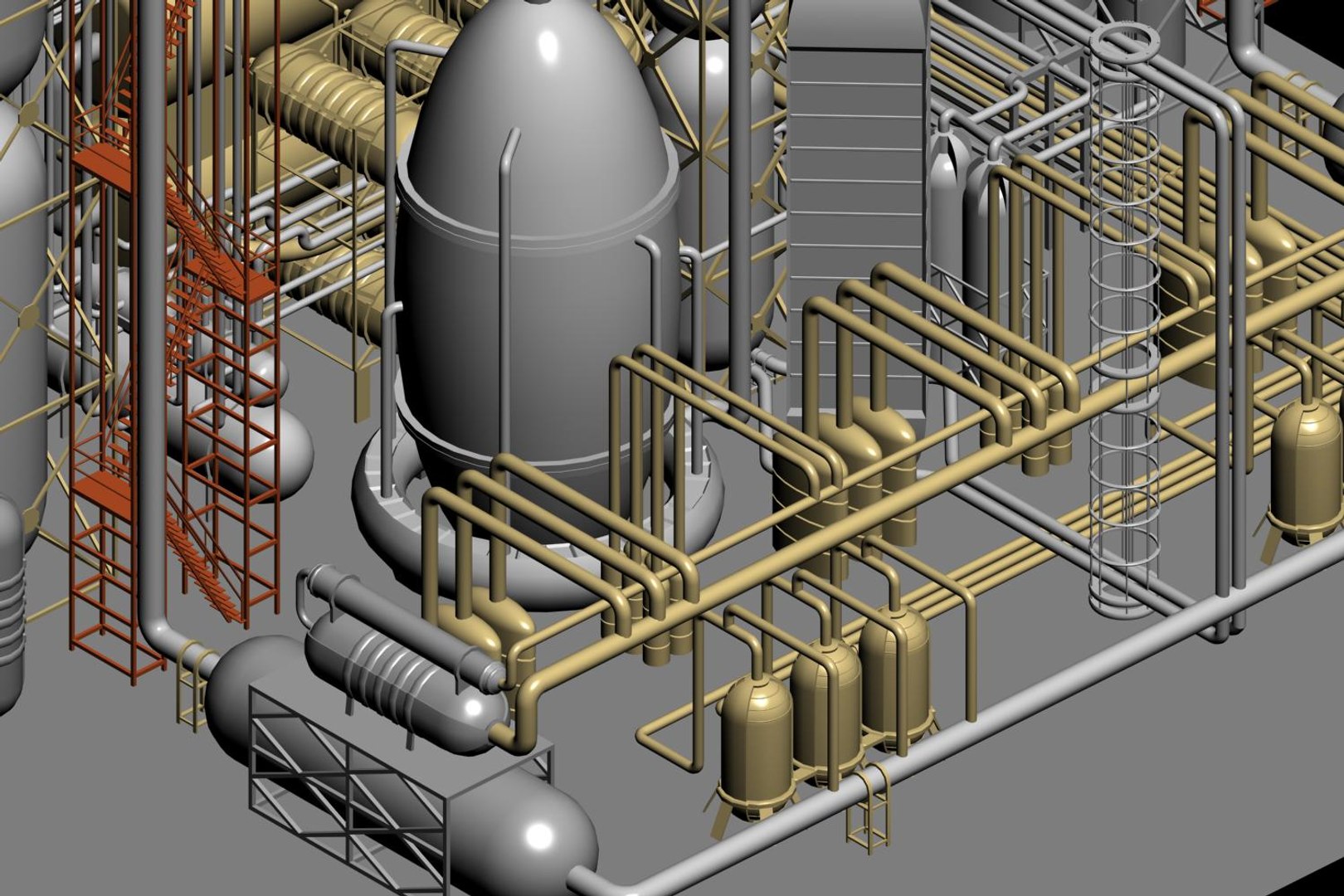 Futuristic Factory 3D Model - TurboSquid 1374625