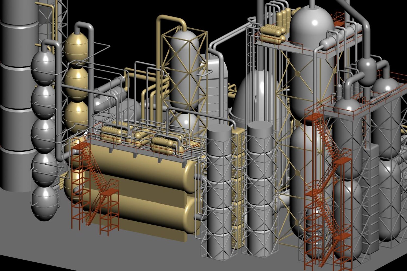 Futuristic Factory 3D Model - TurboSquid 1374625