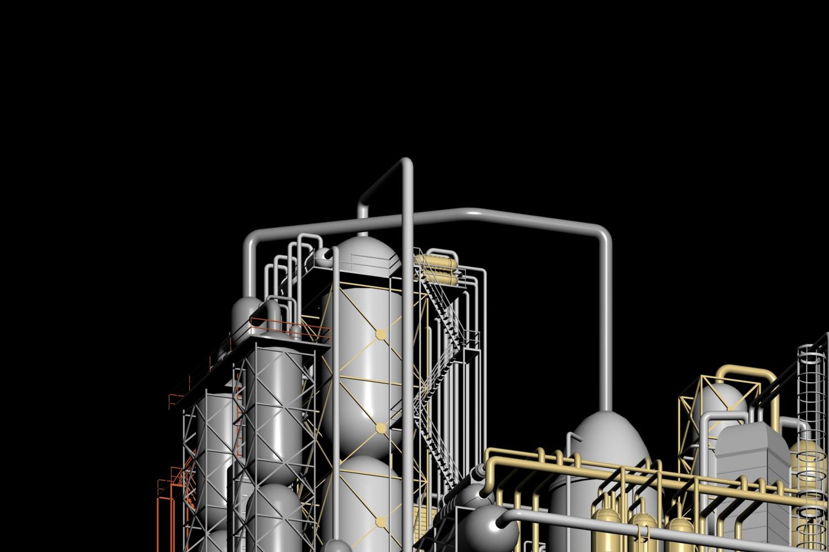 Futuristic Factory 3D Model - TurboSquid 1374625